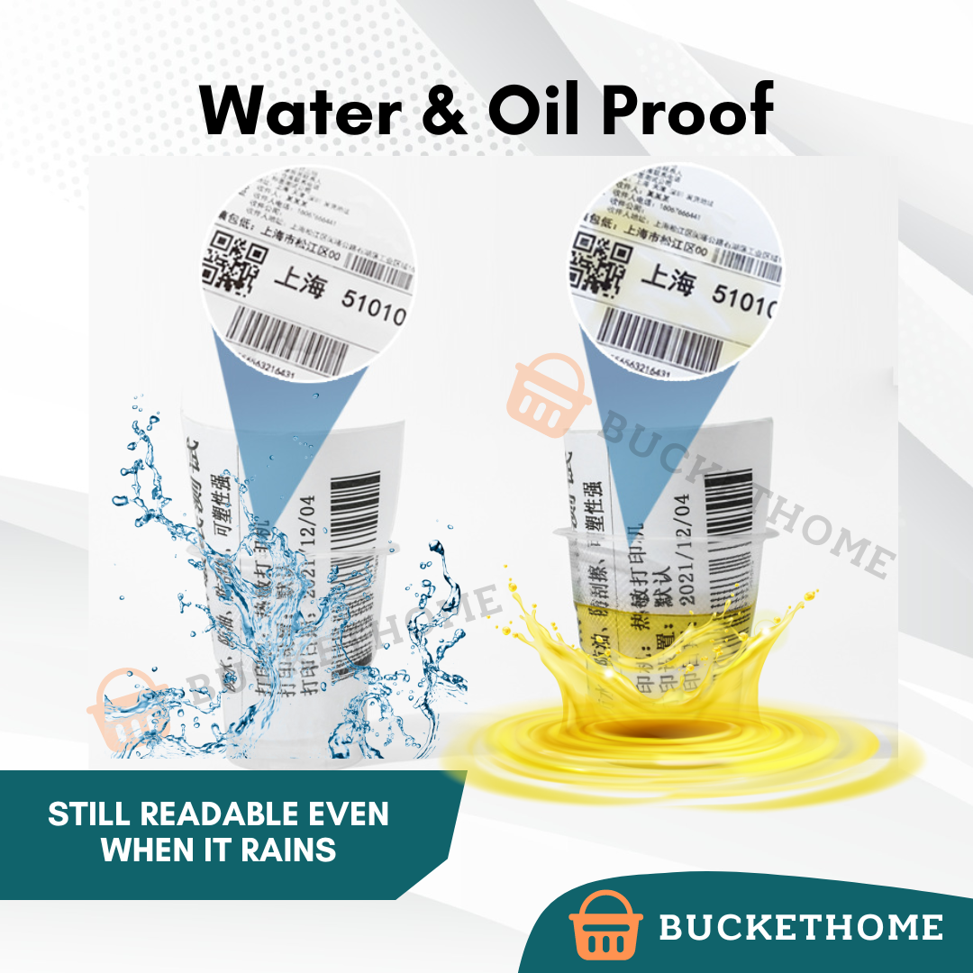 [SG Seller] Thermal Label A6 Airway bill Size Waterproof Strong ...