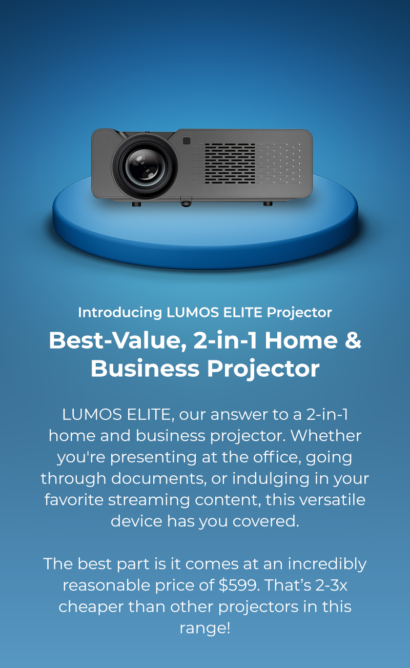 LUMOS ELITE 2-in 1 Work And Play Projector | Shopee Singapore