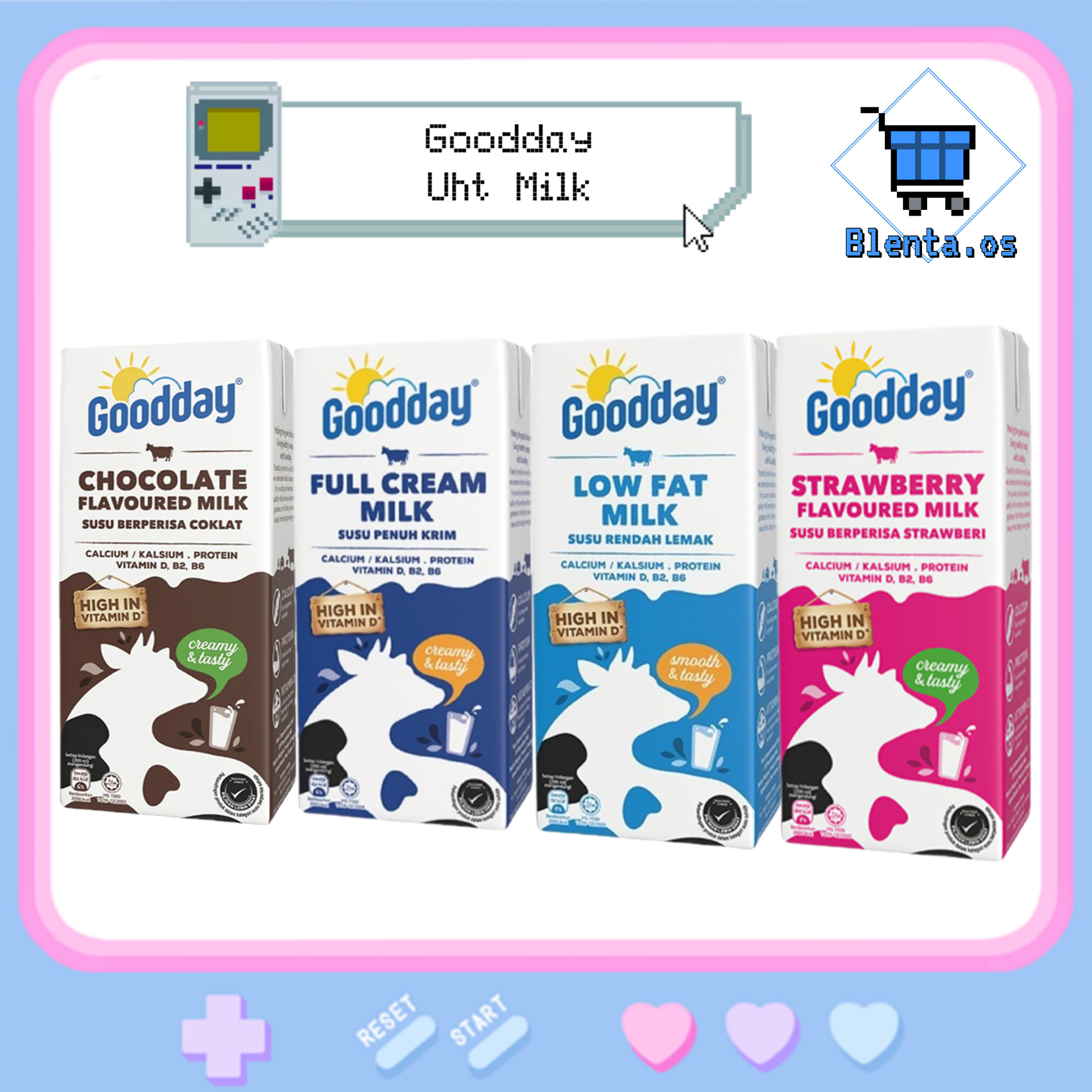 Goodday Fresh Milk 1L Low Fat/Full Cream/Strawberry/Chocolate🔥SG READY ...