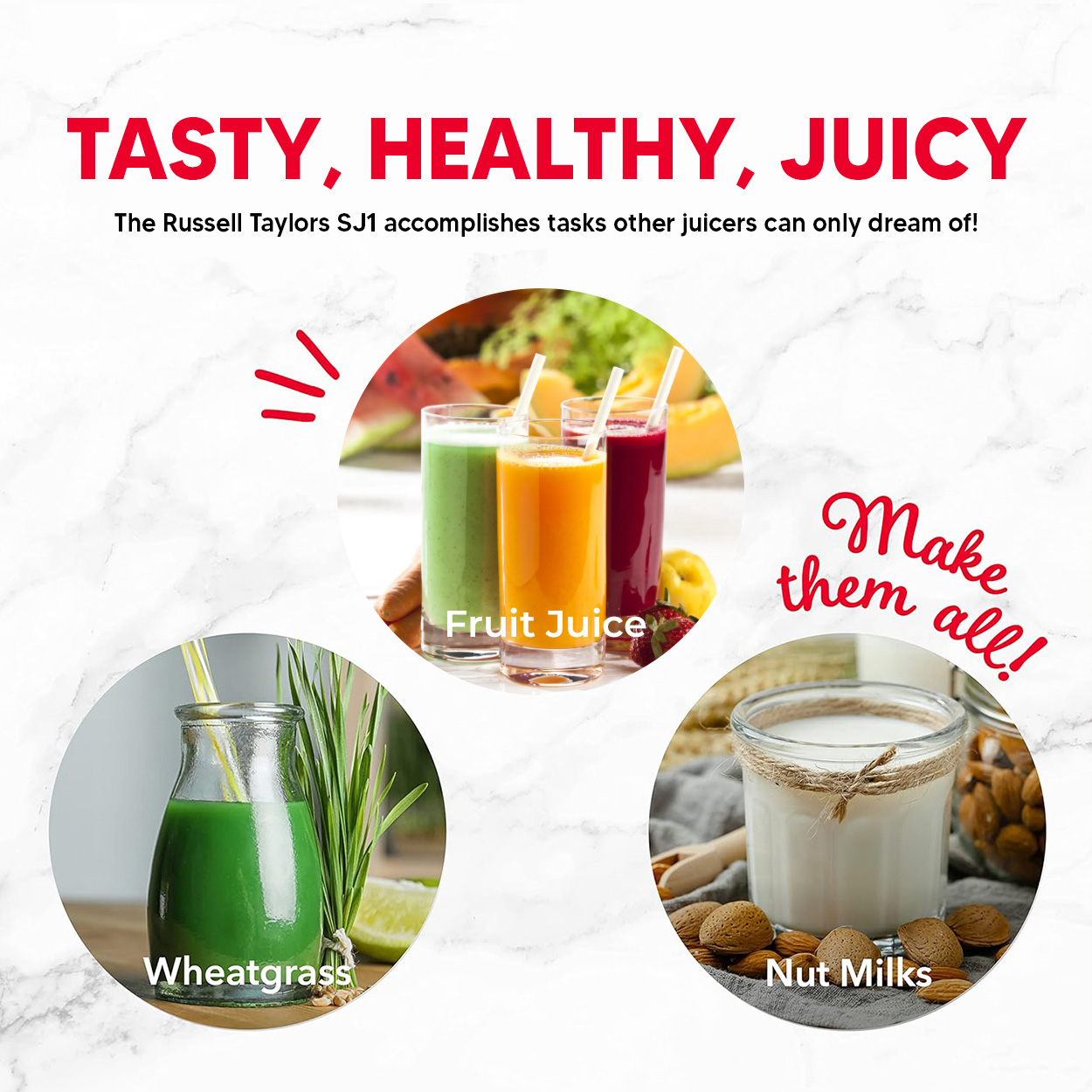 Russell Taylors Masticating Cold Press Compact Slow Juicer SJ1 | Shopee Singapore