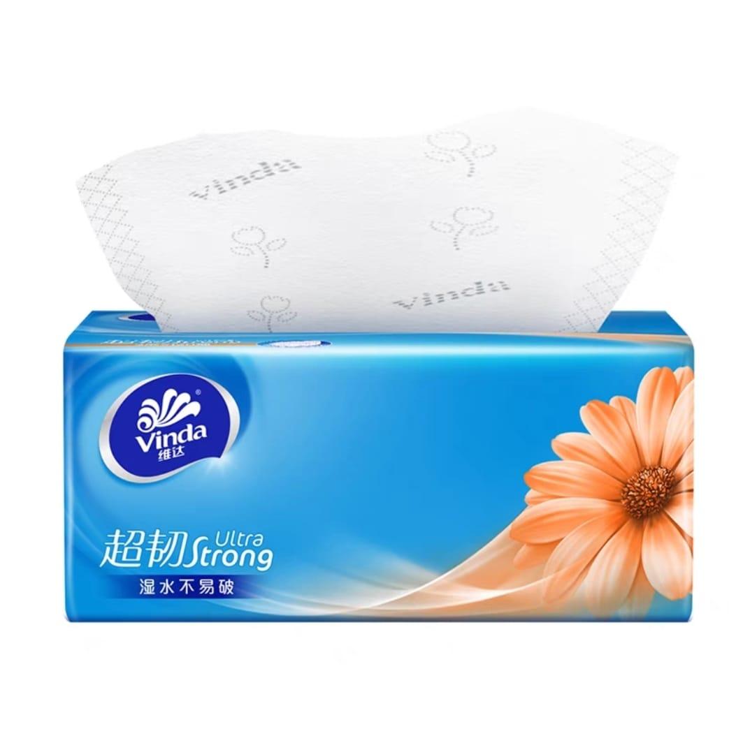 VINDA 3 Ply Premium Grade Tissue Paper (100 Sheets per Pack) | Shopee ...