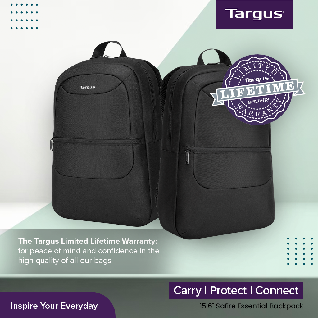 Targus 15.6" Safire Essential Backpack (Black) - TBB580 | Shopee Singapore