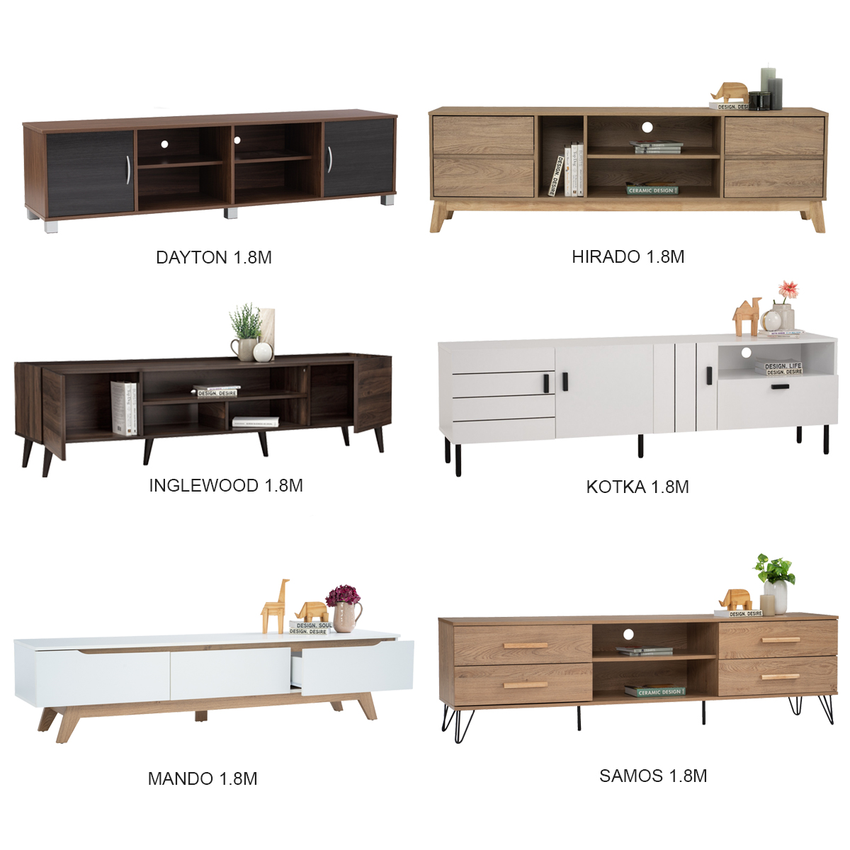 TV Console Cabinet, TV Console, TV Cabinet with Storage - Functional TV ...