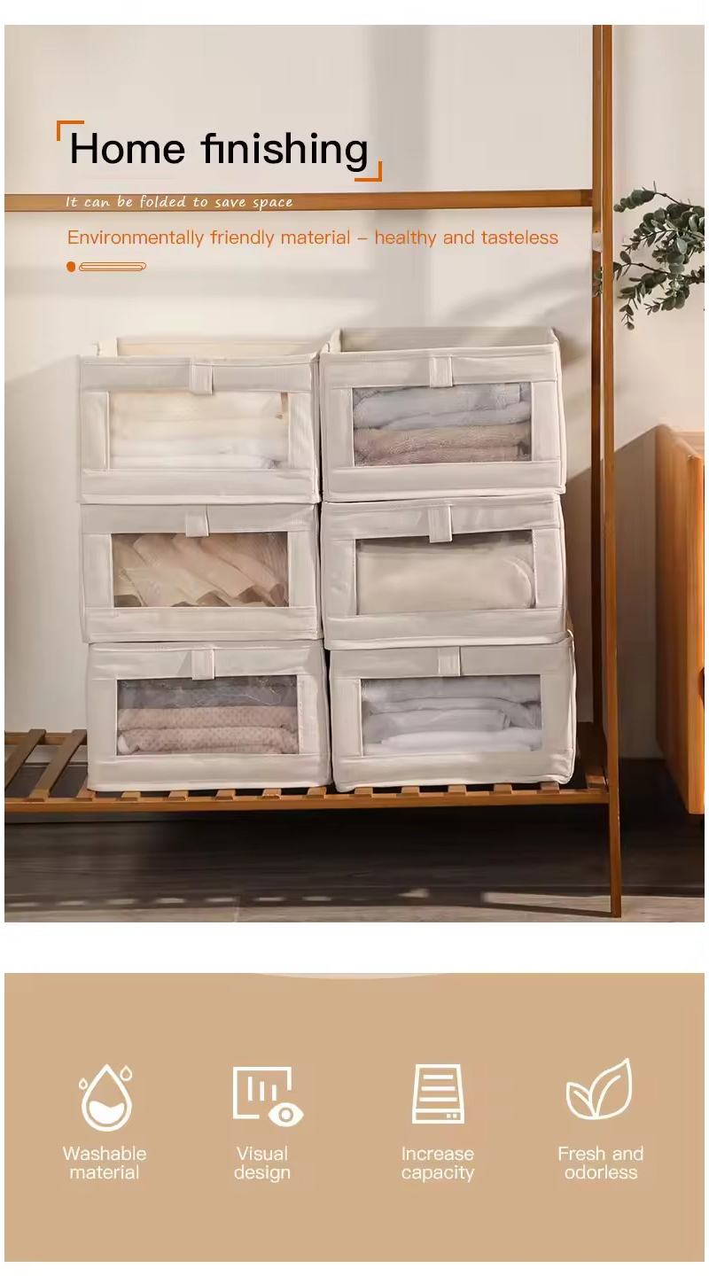 ⚡SG Next Day Delivery⚡Foldable Clothes Organizer / Wardrobe Storage ...