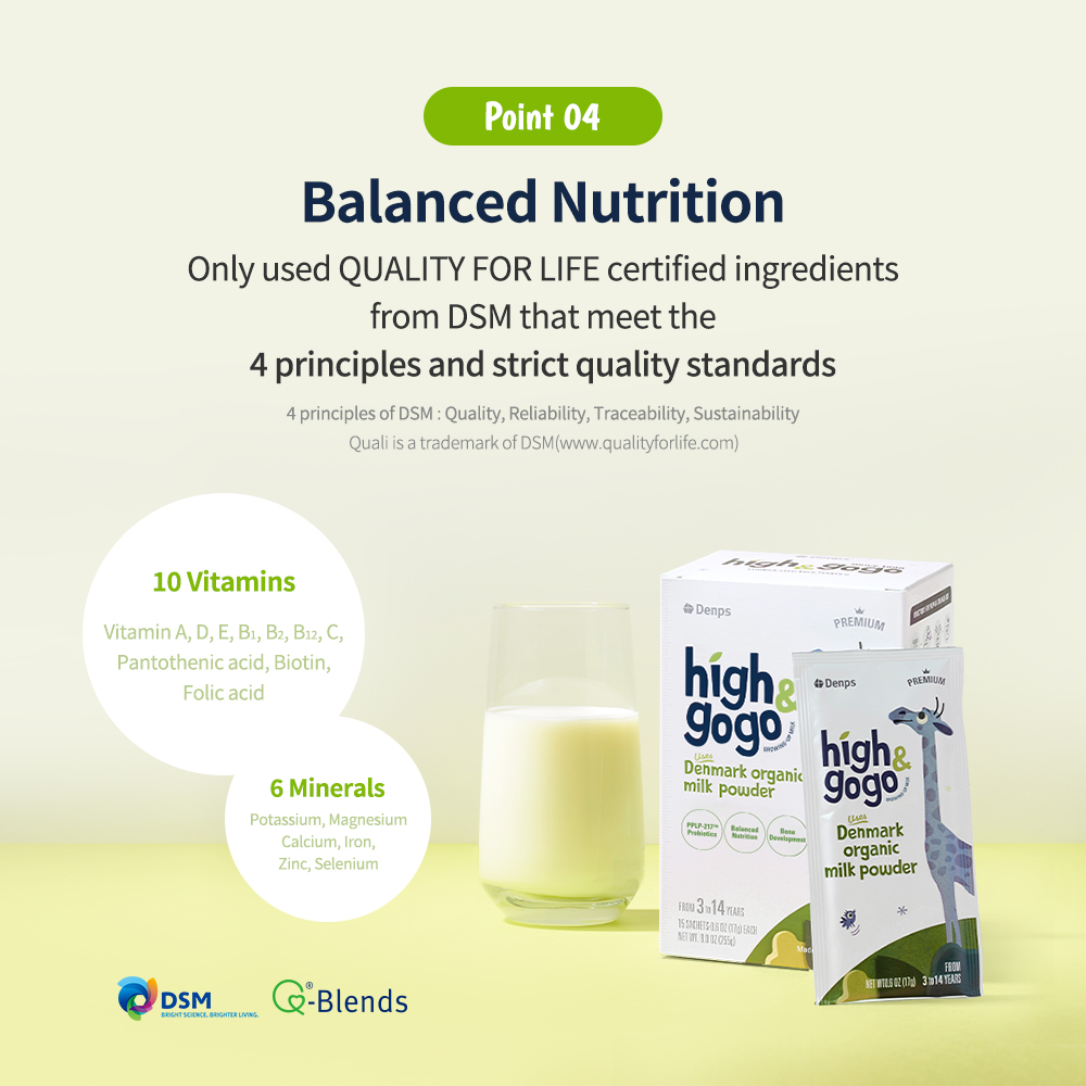 Denps High & Gogo Growing up Milk, Denmark Organic Milk Powder, PPLP ...