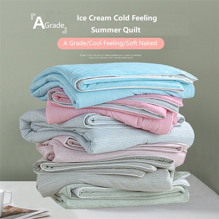 🔥SG LOCAL STOCK🔥 Giftidea Ice Silk Blanket Cooling feeling summer quilt ...