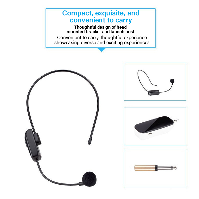 [SG Stock] 2 in 1 UHF Handheld Wireless Mic Head-Wear Mic Volume ...