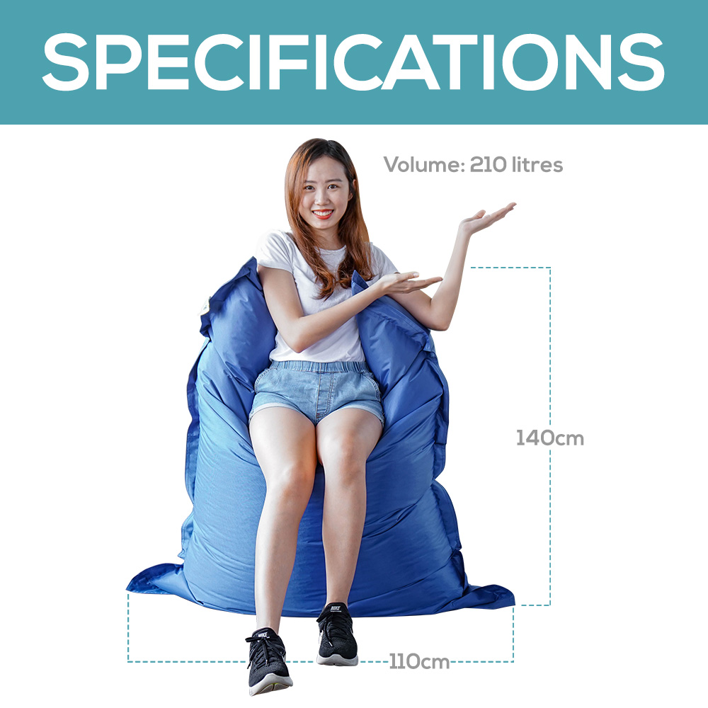 Versa Rectangular Bean Bag | Water Resistant Bean Bag Chair | Durable ...