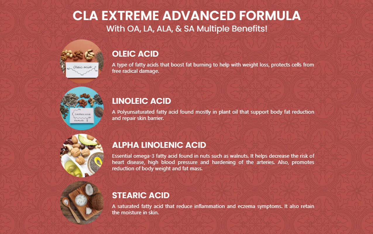 Fat Burner CLA - 180 Softgels CLA Supplement, Max Weight Loss, Slimming ...