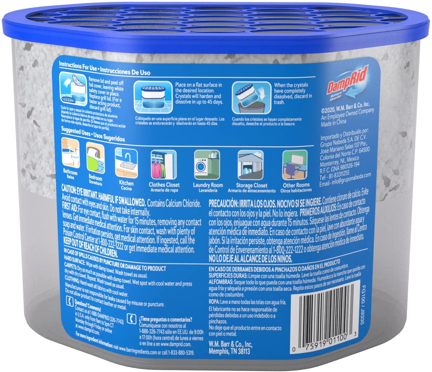 DampRid Disposable Moisture Absorber - Fragrance Free (10.5 Ounce ...