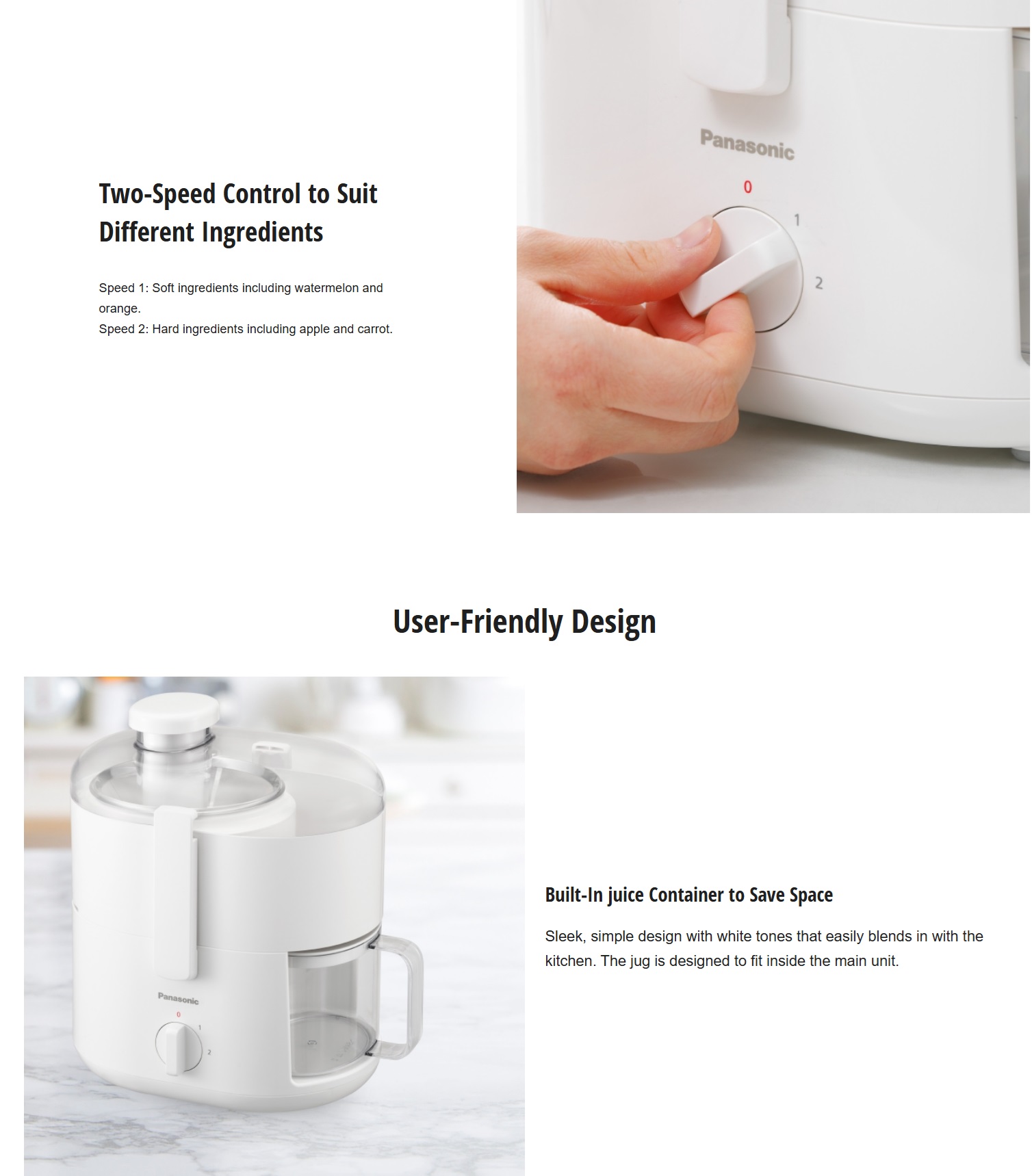 Panasonic MJ-CS100WSP Centrifugal Juicer 500ml | Shopee Singapore
