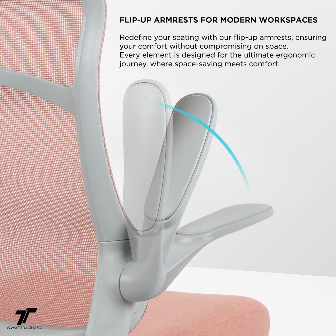 TT Airflex Ergochair Coral Red & Minty Green Home Office Mesh Chair ...
