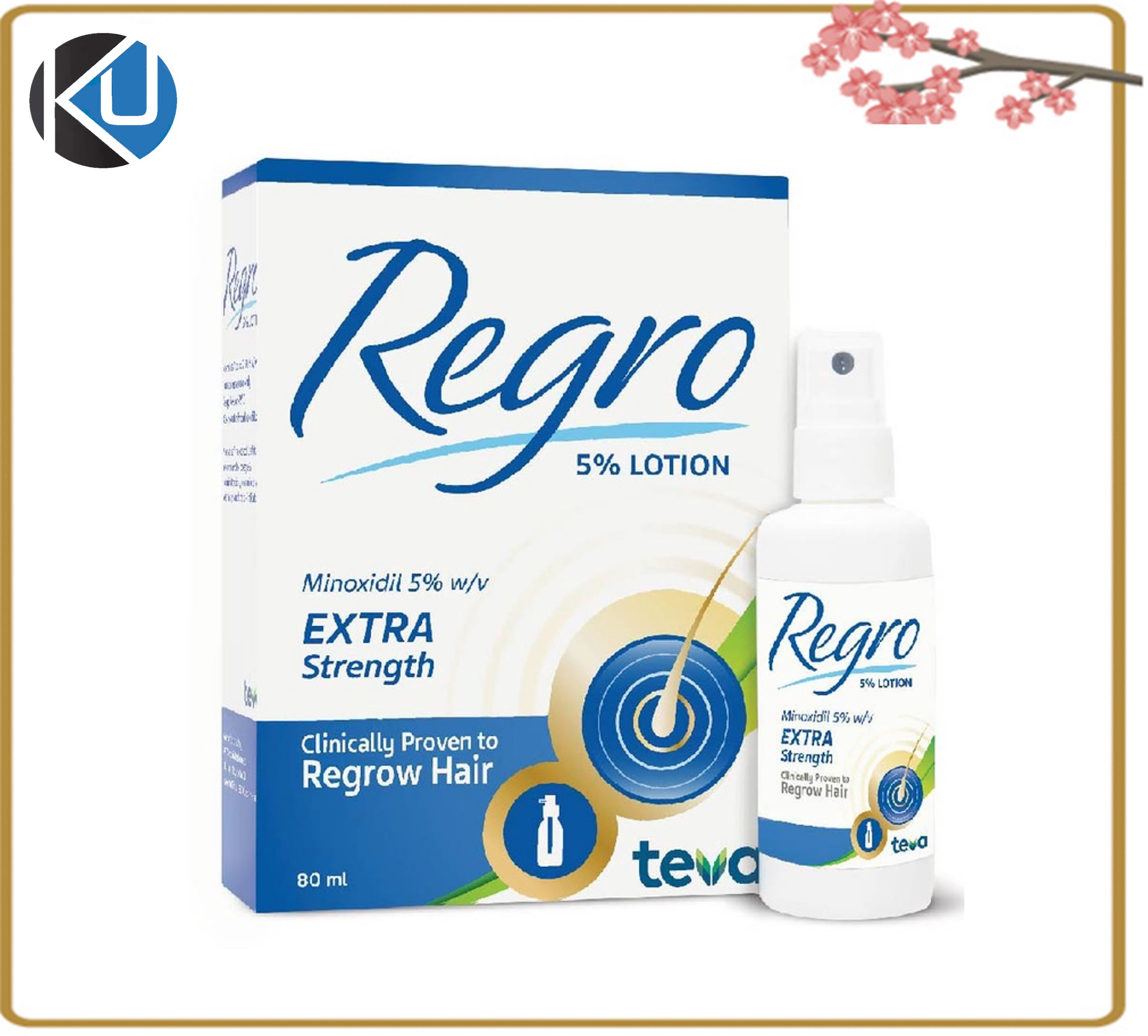 [E:2027/28] REGRO Topical 5% Hair Solution Extra Strength (Clinically ...