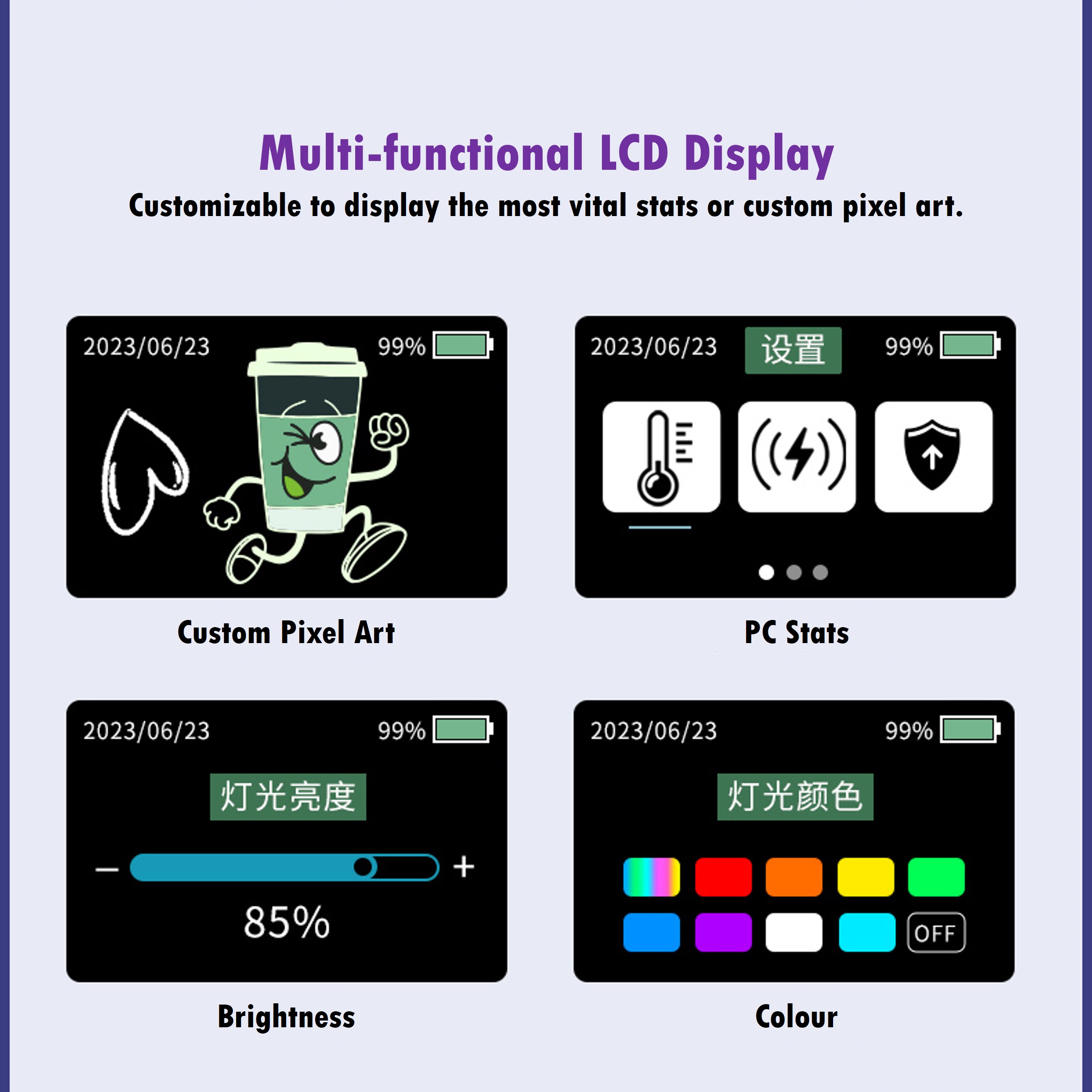 CXTECH C98PRO Barebones Keyboard Kit [ 98 Layout | Programmable LCD ...