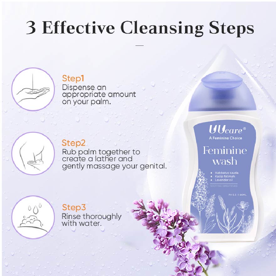UUCARE Antibacterial Feminine Wash (Good For Sensitive Skin. Safe For ...