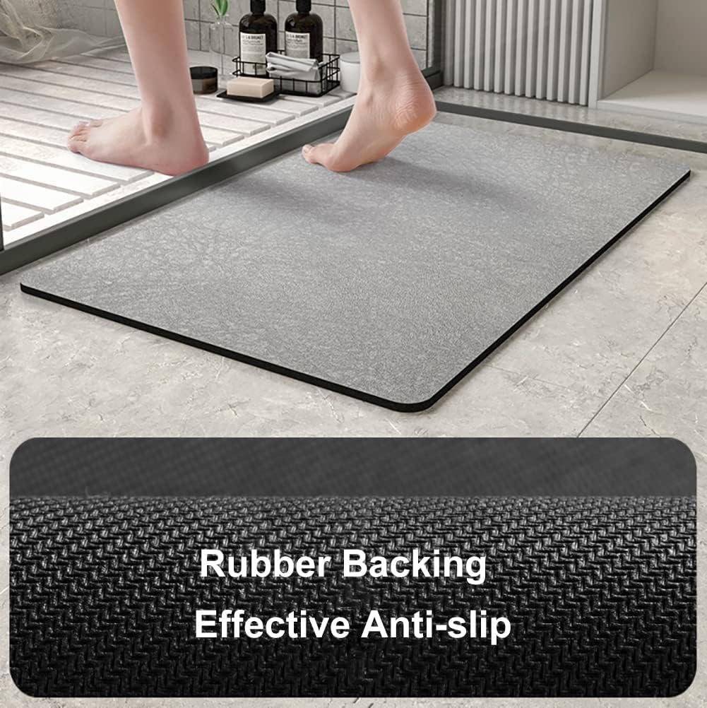 Seaweed mud Mat, Super Absorbent Quick Dry Bathroom Mat, 5mm Thick, Tpr ...