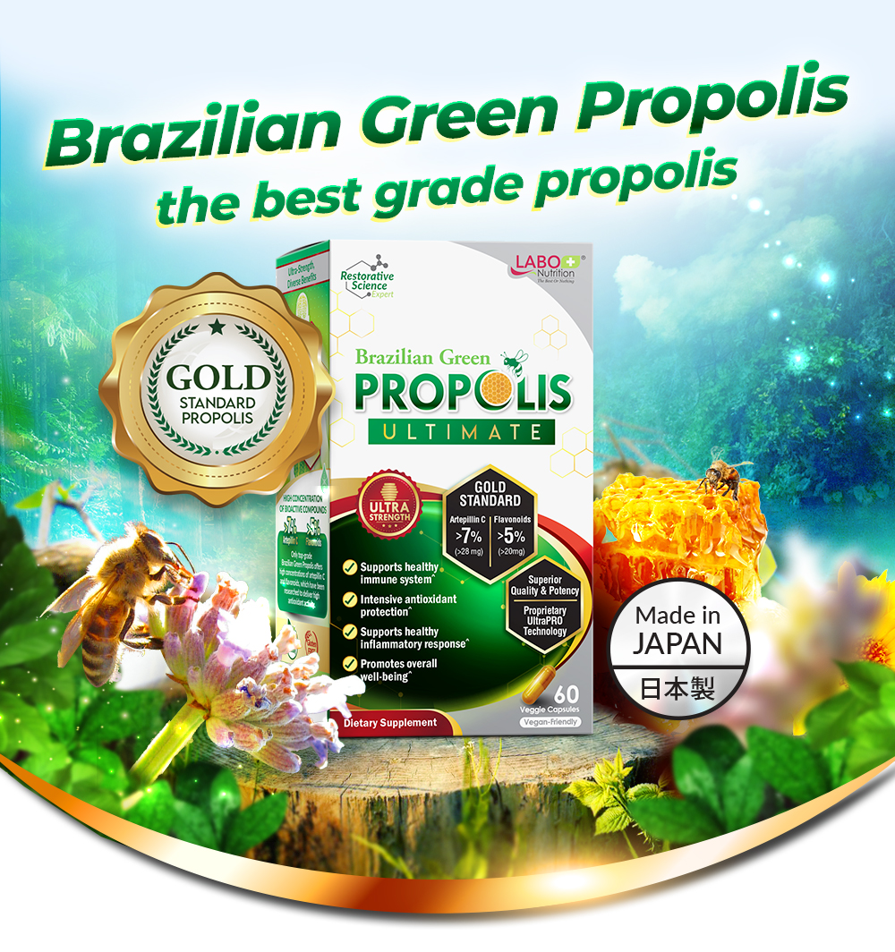 [2 Boxes] LABO Nutrition Brazilian Green Propolis Ultimate - Immunity ...