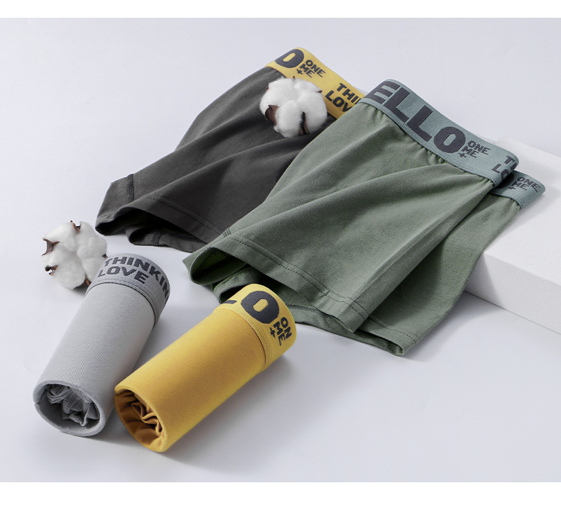 [5 in 1] 5 Piece Hello Men Boxer Underpants Set, Soft, Comfortable ...