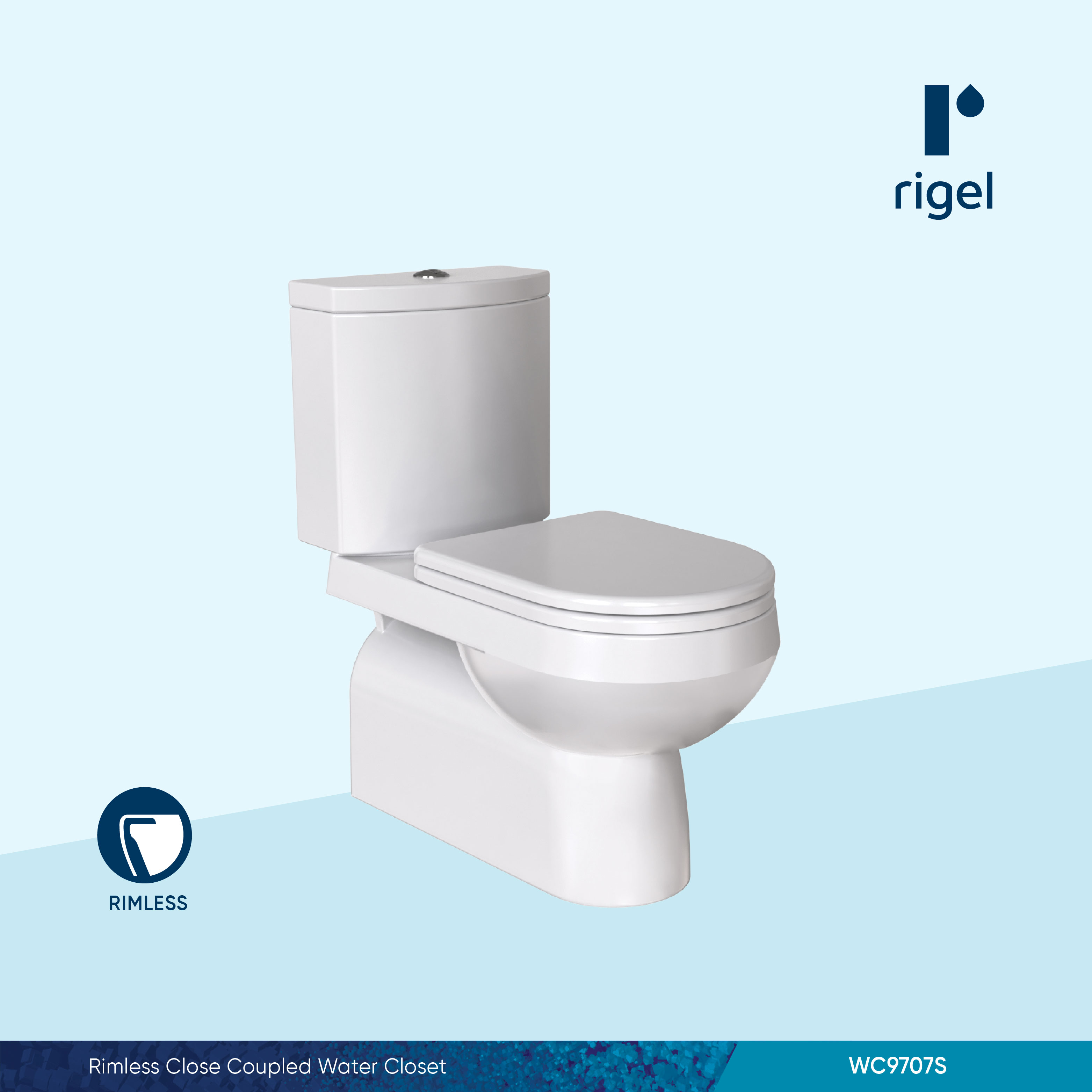 RIGEL Rimless Toilet Bowl WC9707F | Shopee Singapore
