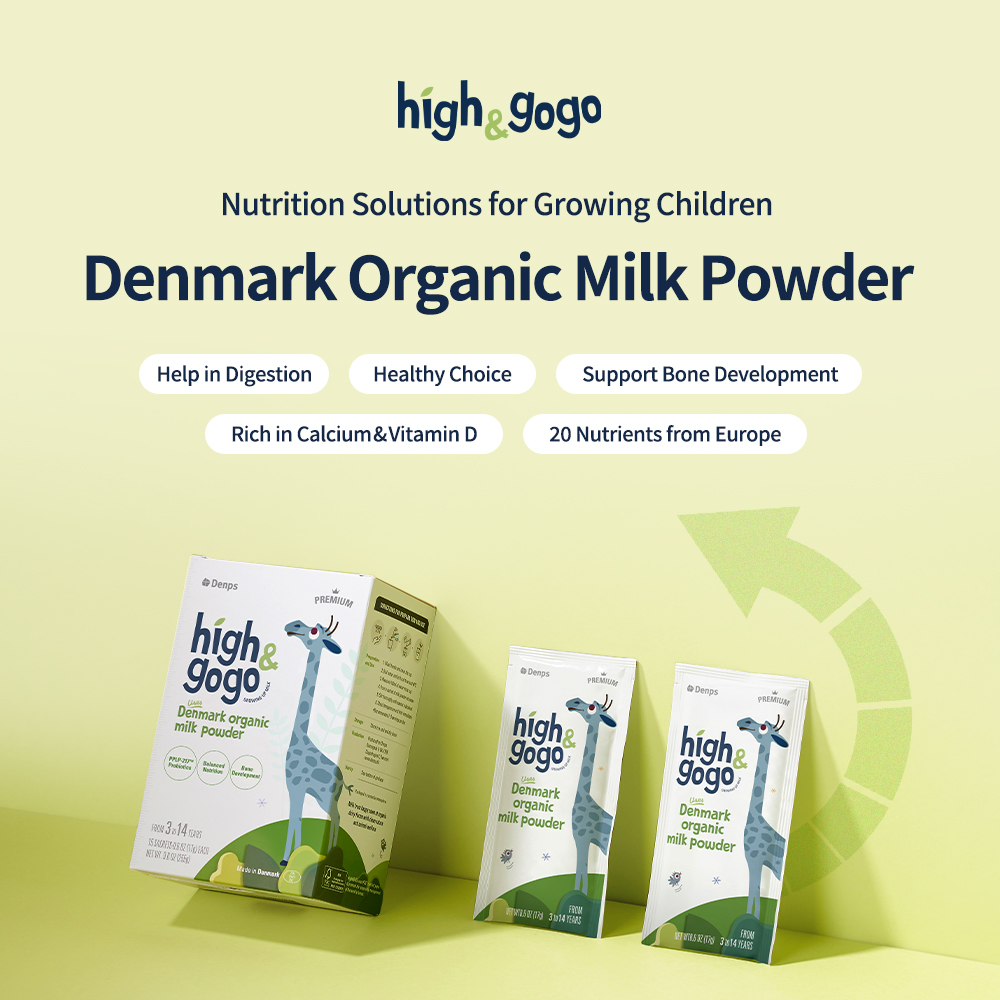 Denps High & Gogo Growing up Milk, Denmark Organic Milk Powder, PPLP ...