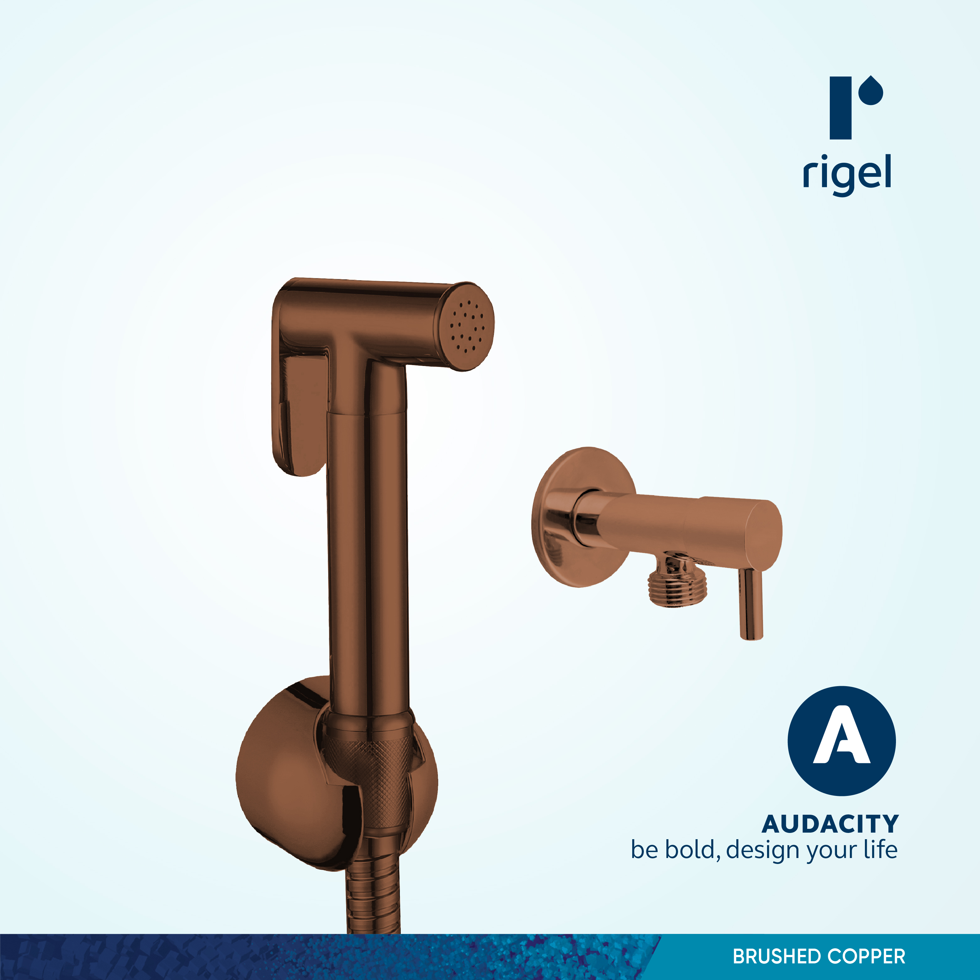 [P.O] RIGEL Brushed Copper Bidet Spray Set SA013VTS (BrCu) - Mid to End ...