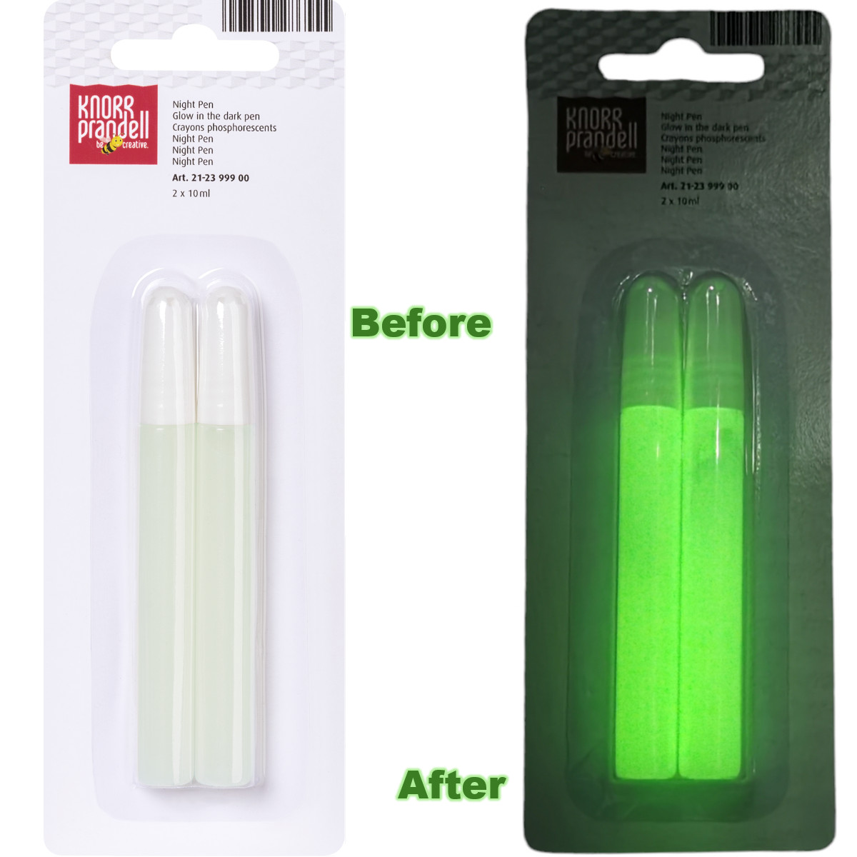 Knorr Prandell Night Pen Glow In The Dark 2x10ml, 212399900 ...