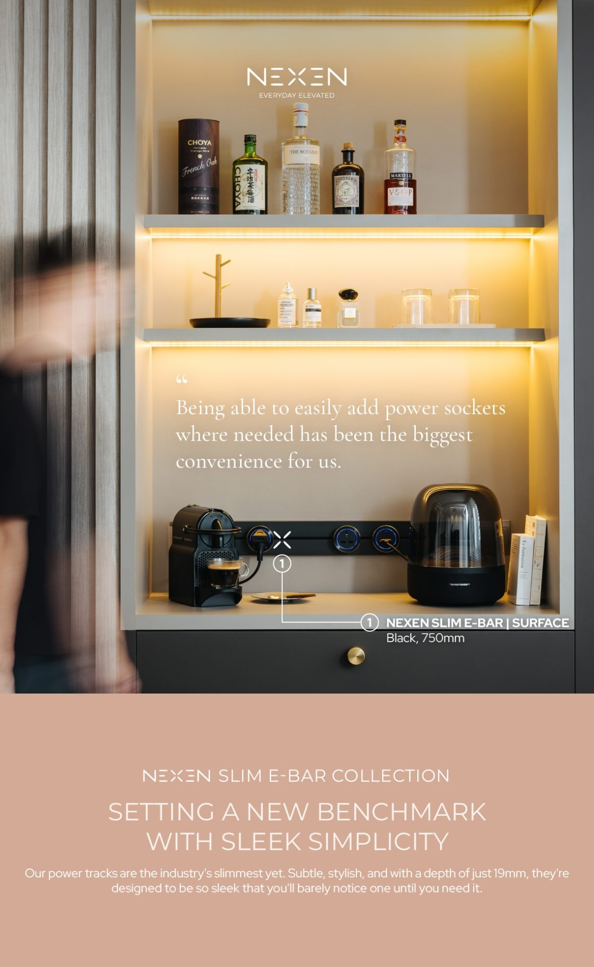 NEXEN Power Track SLIM Surface with 3 Premium UK Adaptor |Space-Saving ...