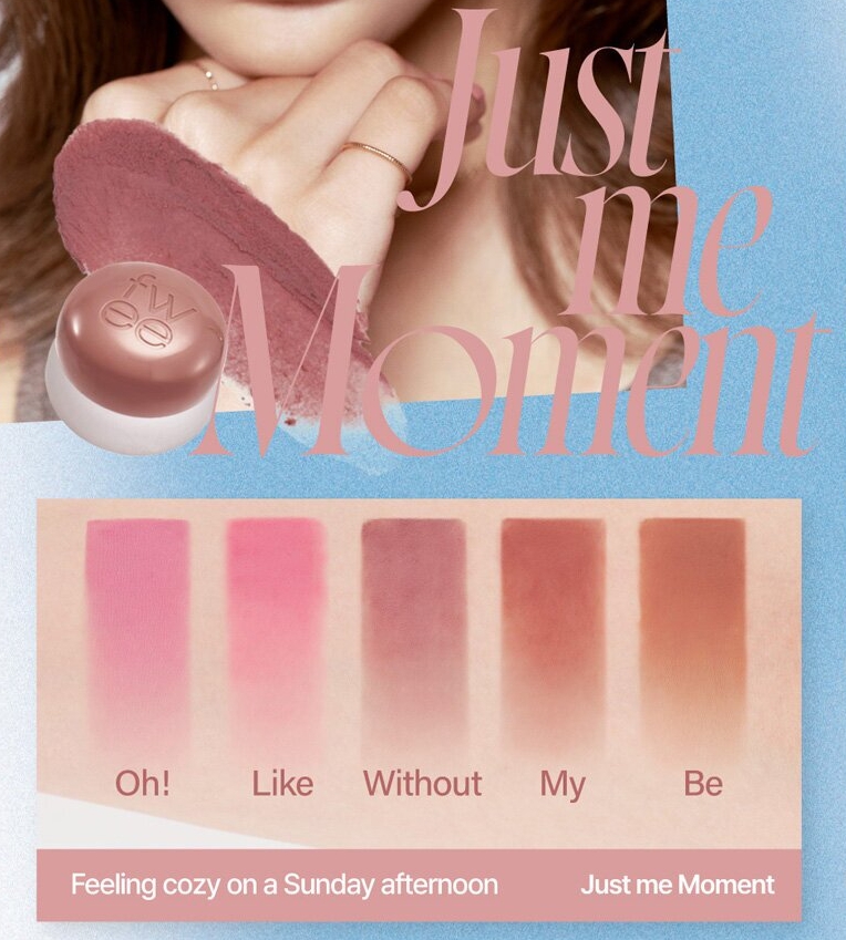 [1:1Keychain Gift] fwee Keychain /fwee Blurry Pudding Pot Lip & Cheek ...