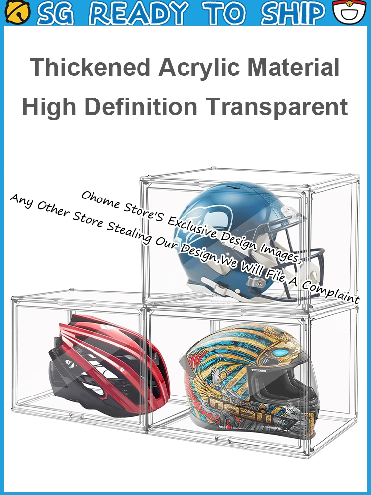 Transparent Helmet Storage Box Acrylic Display Box | Shopee Singapore