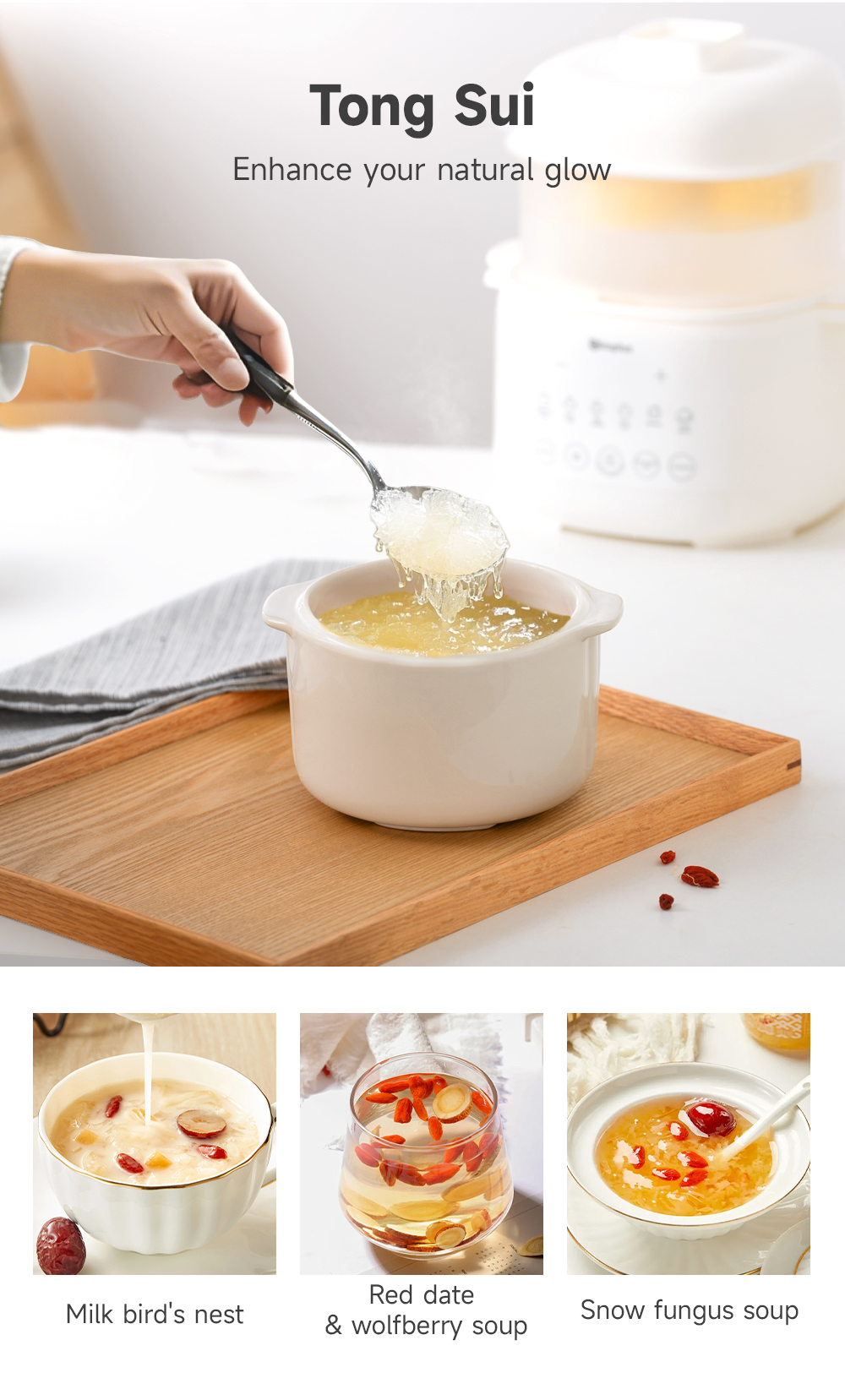 Simplus Electric Slow Cooker | 1L Stew Pot | 8H Auto Keep Warm | 24H ...