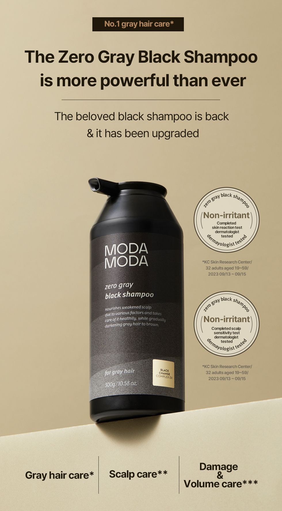 MODAMODA Zero Gray Black Shampoo 300G*2ea | Shopee Singapore