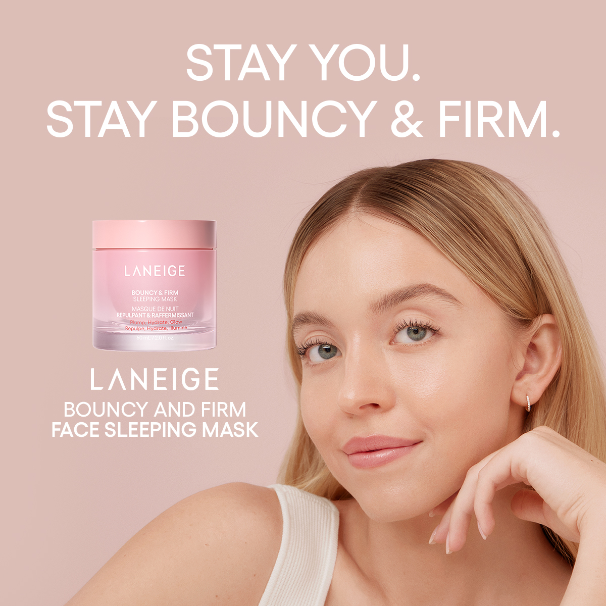LANEIGE Bouncy & Firm Sleeping Mask 60ml - Overnight Sleeping Mask ...