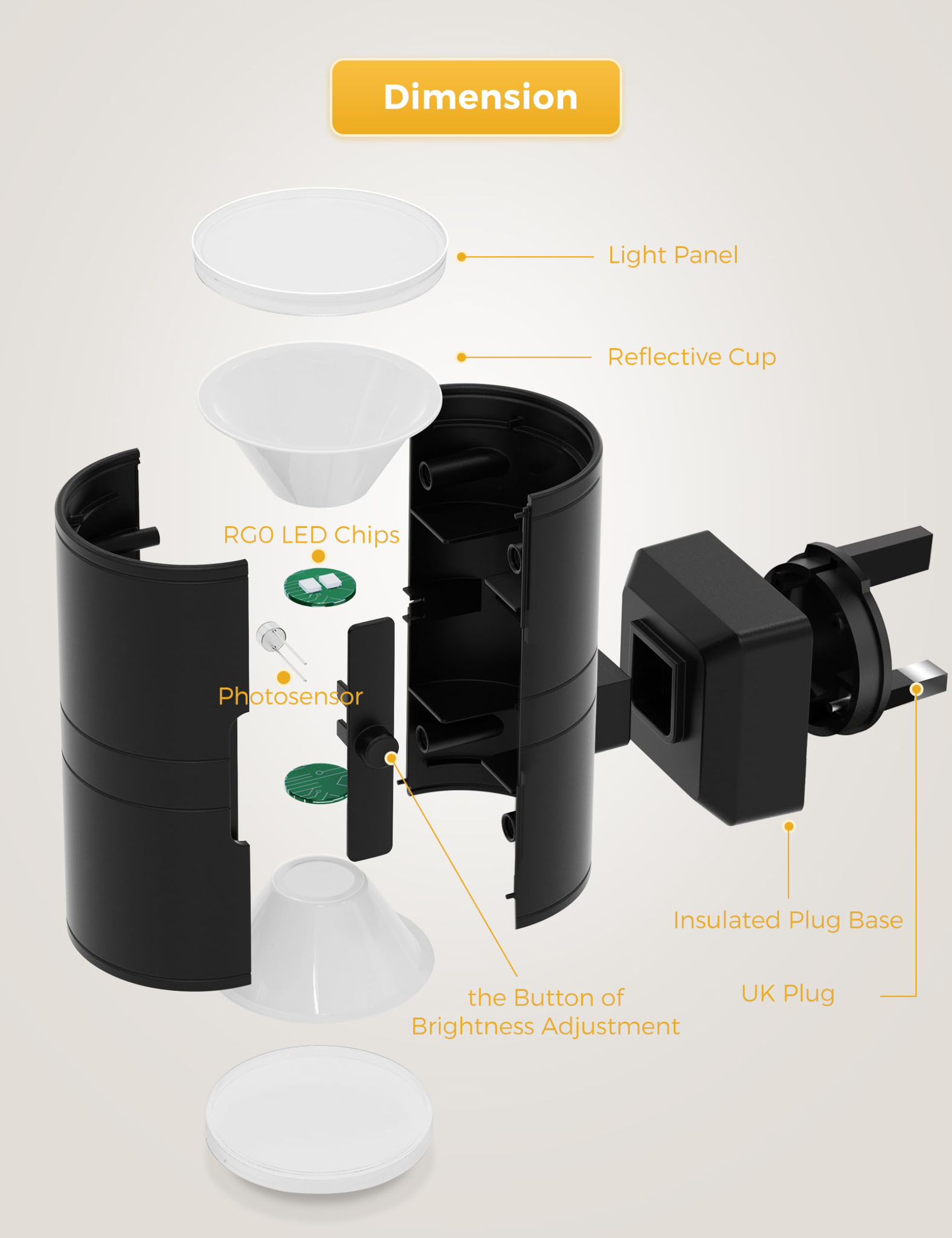 BRITZ Viral TIKTOK LED Night Light Plug in, Modern Night Lights Plug ...