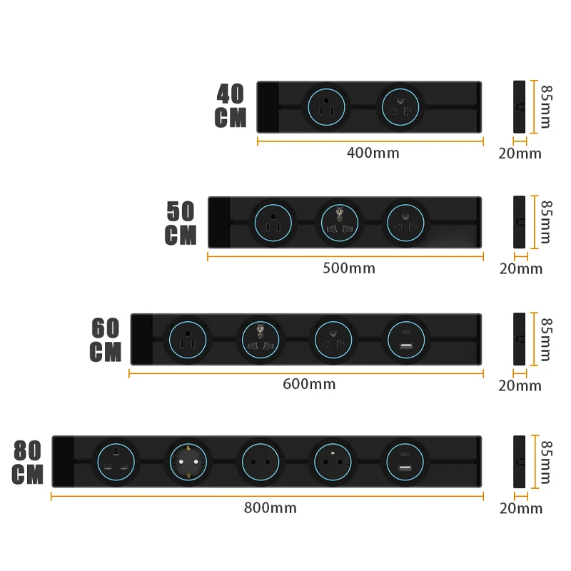 [SG] 2025 Quality Power Track Socket with USB Ports Wall Power Track ...