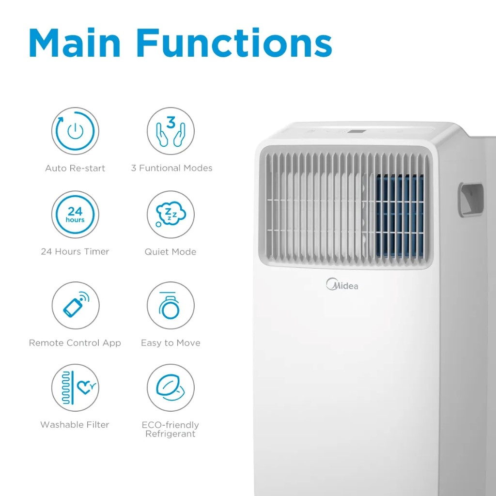 Midea 9k Portable Air Conditioner MPHA-09CRN7 | FREE Installation on ...