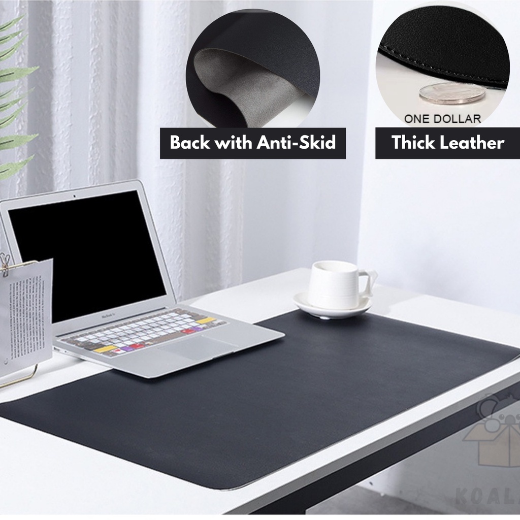 SG Waterproof Leather Desk Mouse Pad - Large Desktop Table Mat Laptop ...