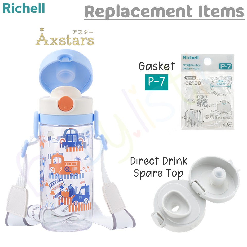 Richell AXSTARS CH 450ml Direct Drink Bottle (7m+) | Shopee Singapore