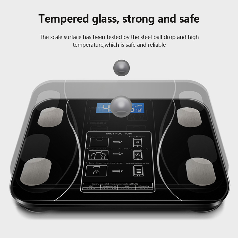 SG Ready Stock】Bluetooth Body Fat Smart Weight Scale Digital Smart Body ...