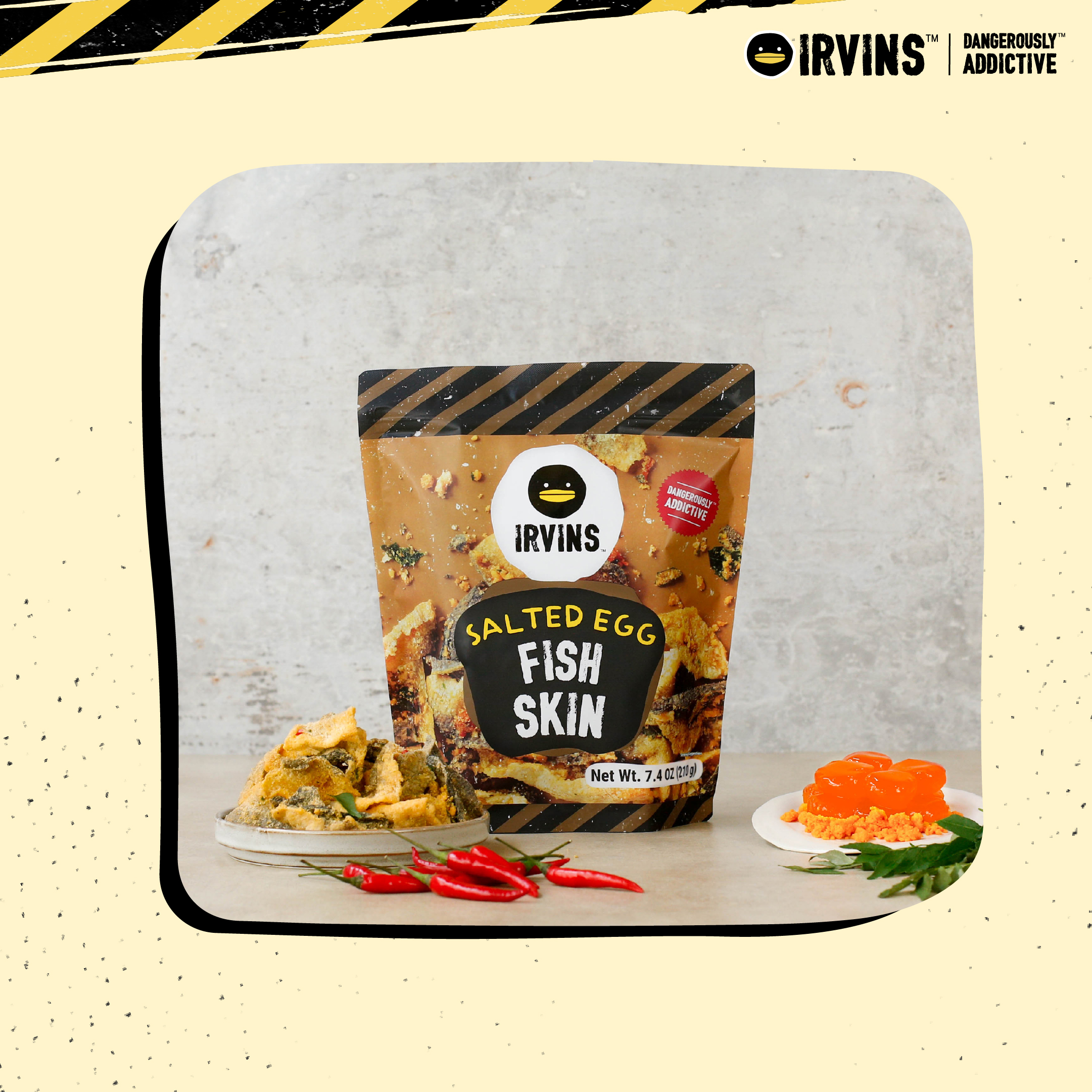 [Bundle of 3] IRVINS Salted Egg Fish Skin 210g (3xSEFS210) [Halal ...