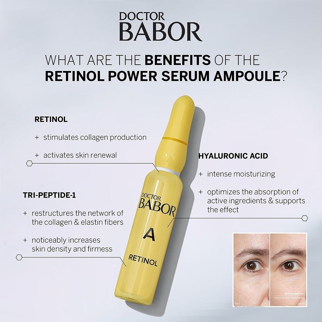DOCTOR BABOR Power Serum Ampoule Set | Hyaluronic Acid, Retinol, Vitamin C (3x2ml) | Shopee ...