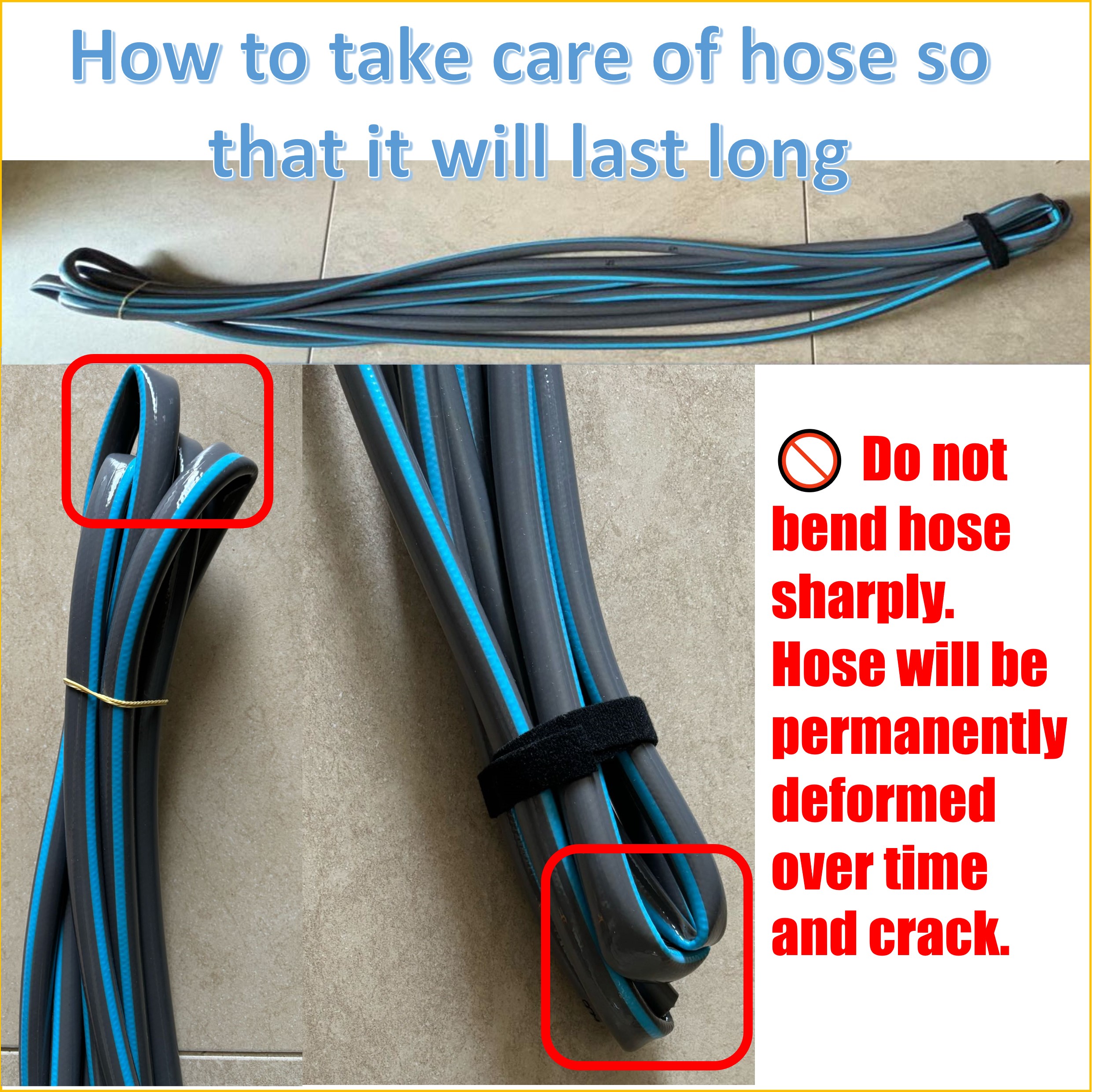 𝗦𝘁𝘂𝗿𝗱𝘆 𝗗𝘂𝗿𝗮𝗯𝗹𝗲 3/4" PVC Reinforced Net Water Hose / Garden Hose ...