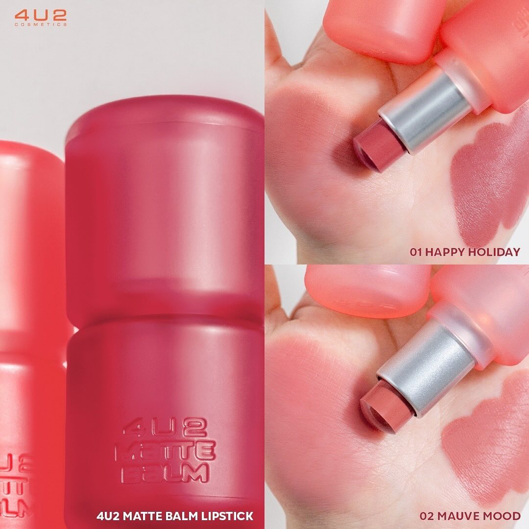 [4U2] 🇸🇬 Matte Balm Lipstick💋Soft Velvet Finish | Non-Drying | Long ...