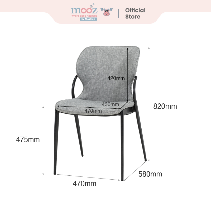 mooZzz Jolie Sintered Stone Dining Table W1600mm + Jone Chairs (1 + 6 ...