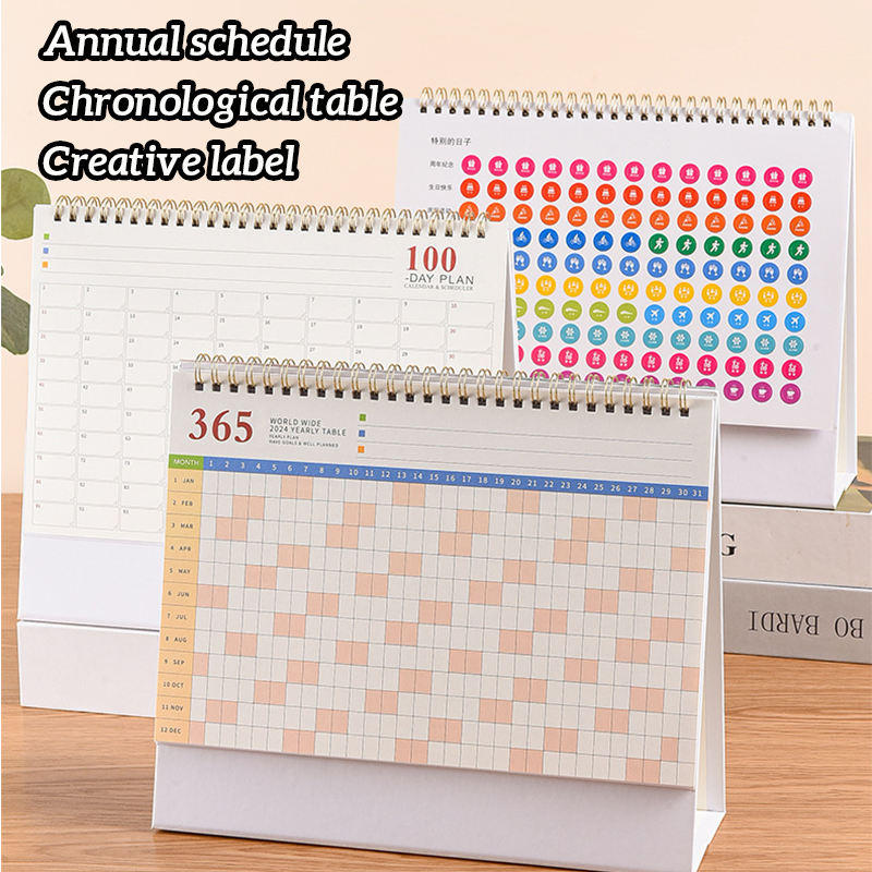 [SG] 2025 Desk Calendar Table Desktop Calendar 2025 Weekly Monthly ...