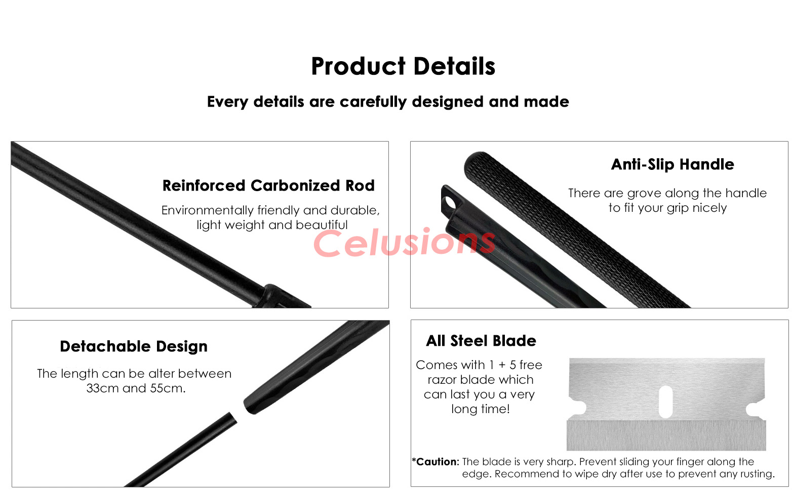 【SG Seller】 ️Fish Tank Razor Algae Scraper ️Aquarium Cleaning Tool 5 ...