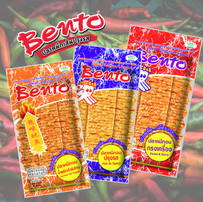 (HALAL) Bento Squid Thai Snack 4g X 12 pcs | 7 AVAILABLE FLAVORS | SG ...
