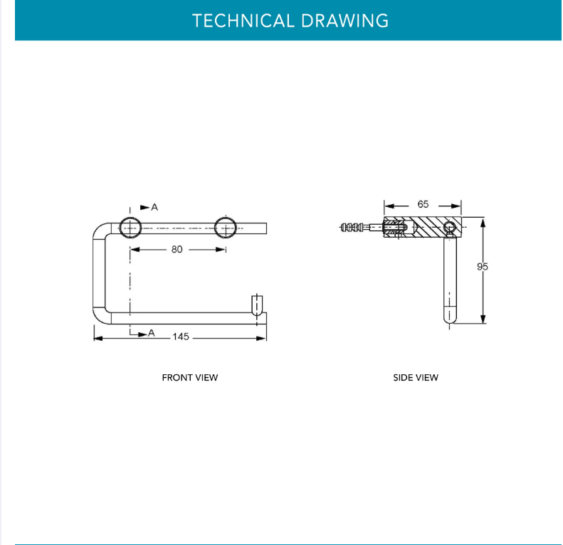 RIGEL Stainless Steel Satin Toilet Paper Holder PH581260 | Shopee Singapore