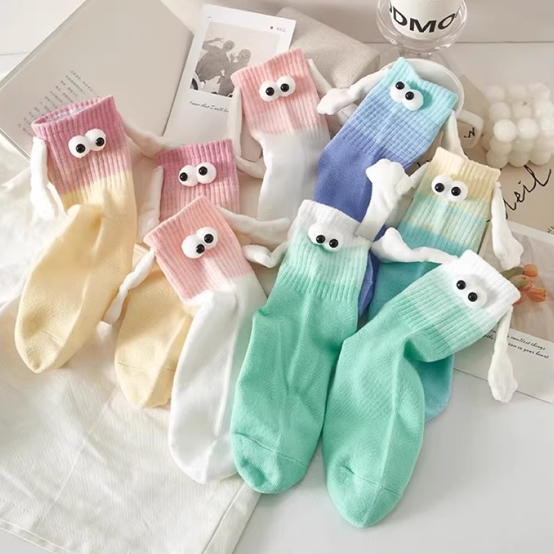 [🇸🇬SG Ready Stock] Unisex Hand Shaking Gradient 🤝🤝🤝 Mid Calf Sock ...