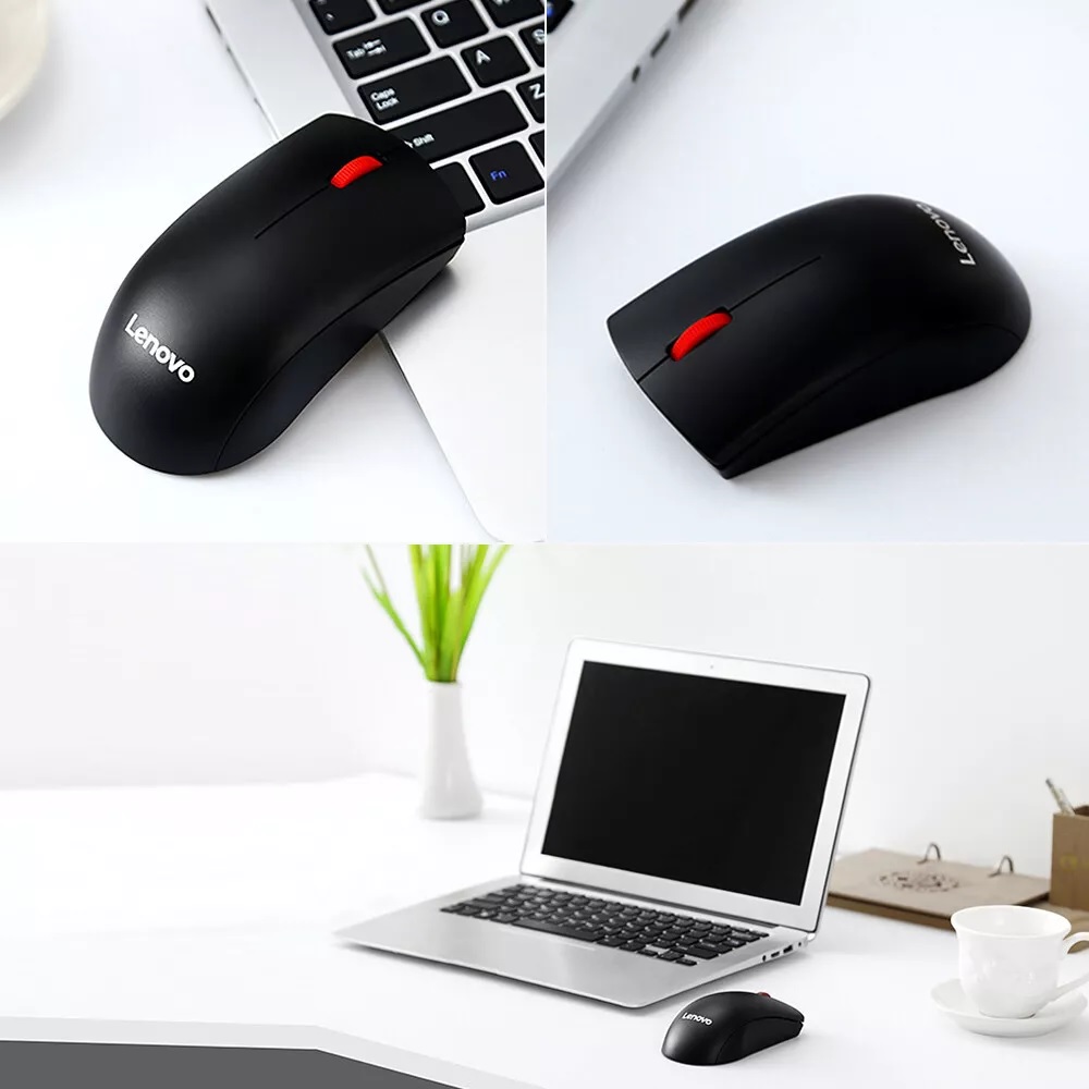 Lenovo M120 Pro Wireless Mouse 2.4GHz Laptop Mouse with USB Receiver ...
