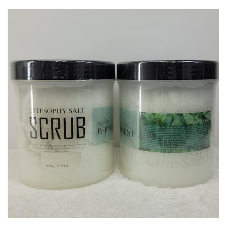 Estesophy Peppermint Salt Scrub 1000g (에스테소피 솔트 바디 스크럽 페퍼민트 1kg) x Made ...